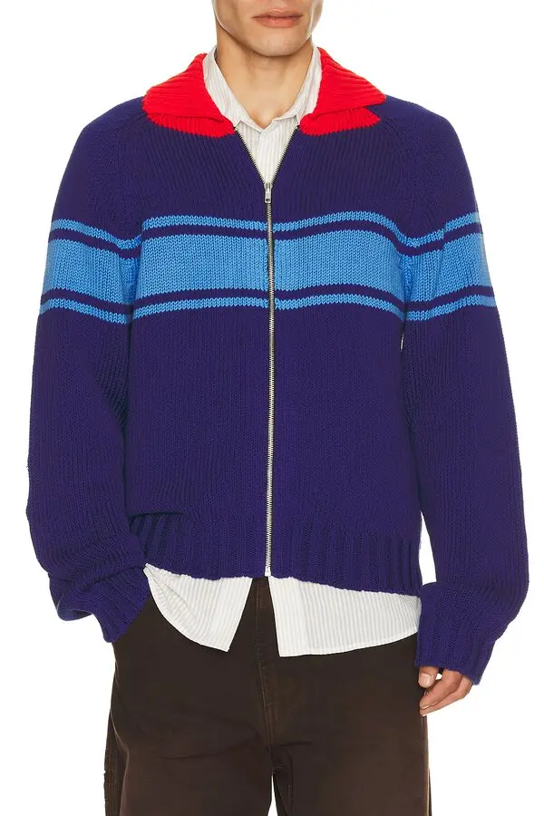 Marni Cardigan In Blue - Ocean