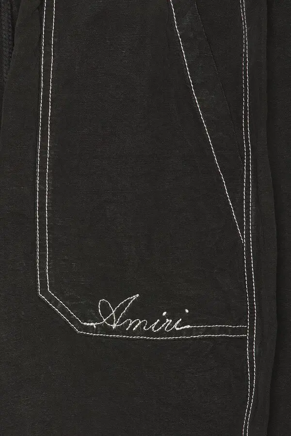 Amiri Script Linen Short