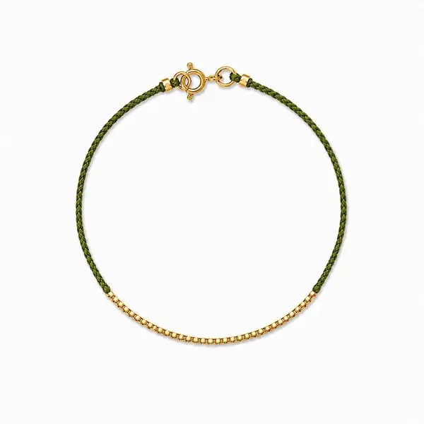POUPETTENYC Box Chain Friendship Bracelet - Gold