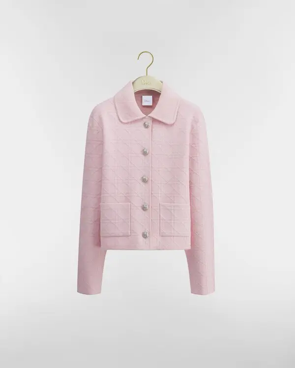 Dior Pink Cannage Textured Jacket