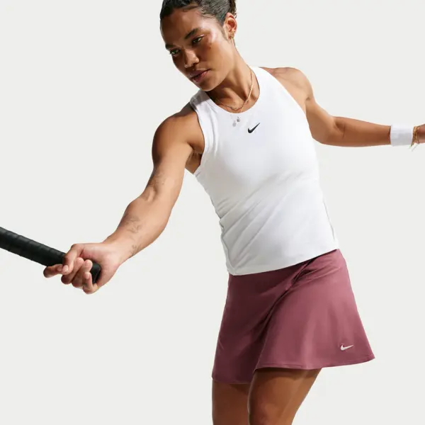 Nike Victory Dri-fit Flouncy Tennis Skirt - Red