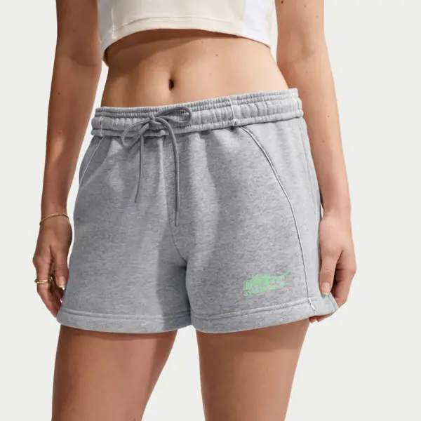 Nike Studio Fleece Weight "graphic Pack" Mid-rise " Athletic Department" Shorts