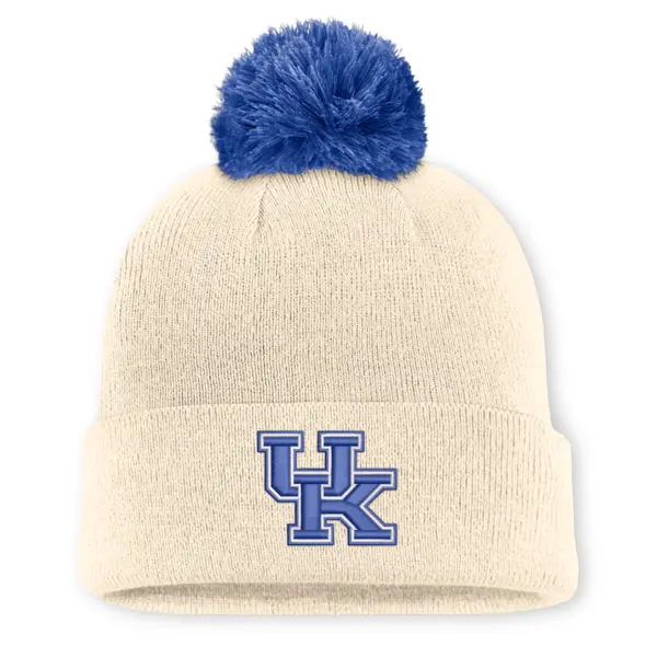 Nike Kentucky Campus Prep Script College Cuffed Pom Beanie