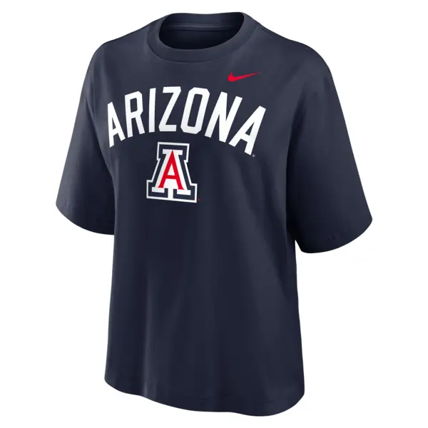 Nike Arizona Arch Over Logo Boxy College T-shirt - Blue