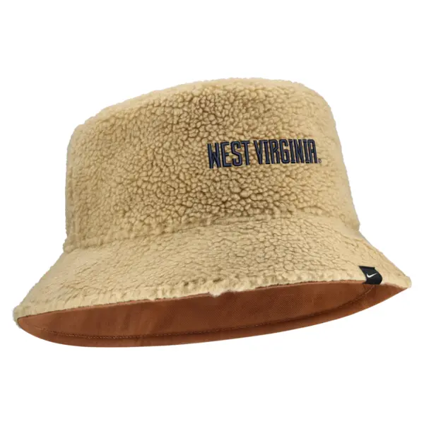 Nike West Virginia Campus Prep Script Reversible College Bucket Hat