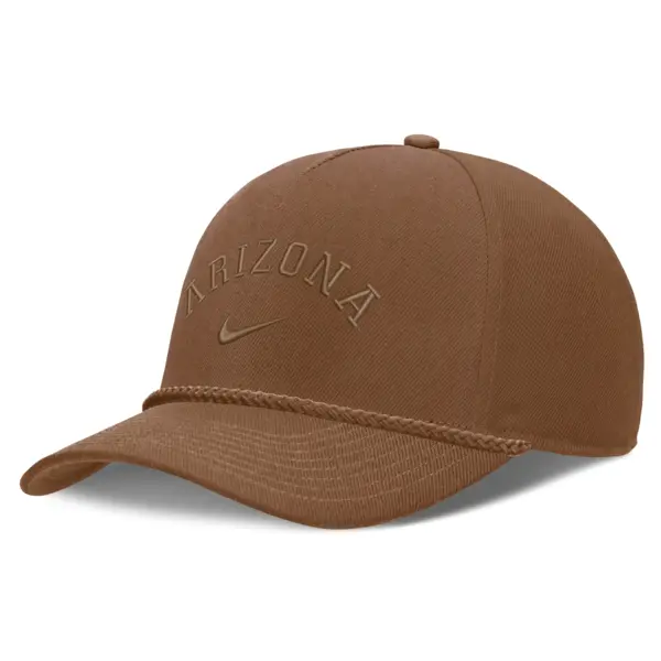 Nike Arizona Campus Prep Tonal Rope Rise College Adjustable Hat - Brown