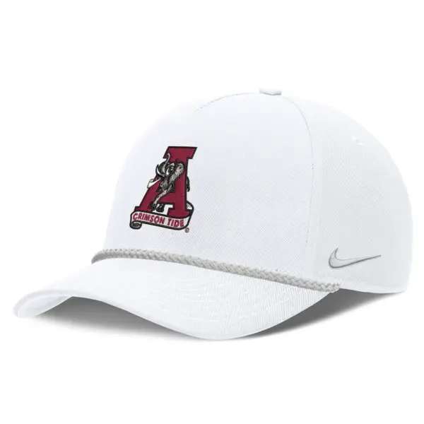 Nike Alabama Sideline Rope Rise College Adjustable Hat - White