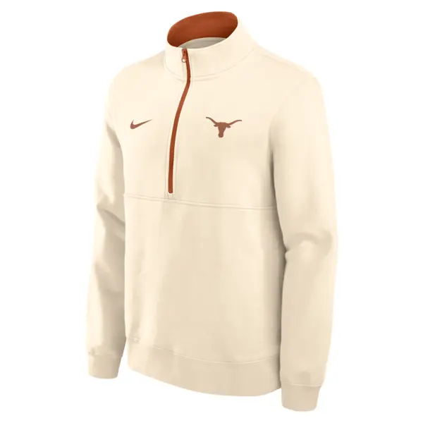 Nike Texas Primetime Primary Logo College 1/2-zip Crew
