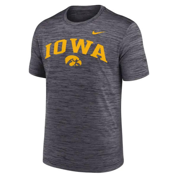 Nike Iowa Primetime Arch Logo Velocity Dri-fit College T-shirt - Black