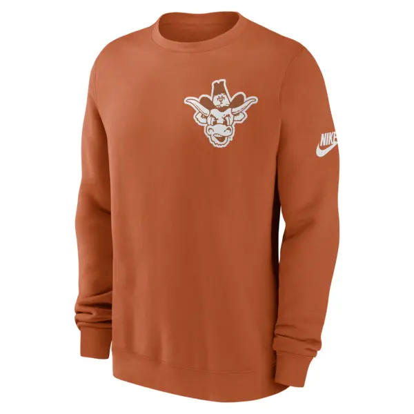 Nike Texas Legacy College Pullover Crew - Orange
