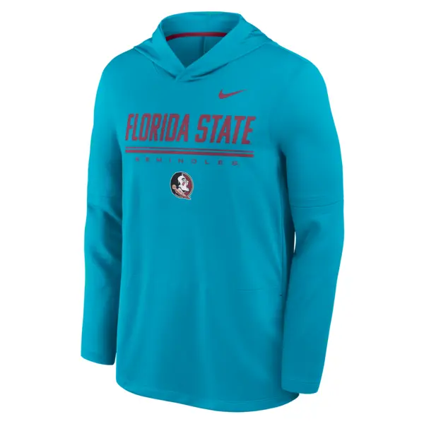 Nike Florida State Sideline Dri-fit College Long-sleeve Hooded Top - Blue