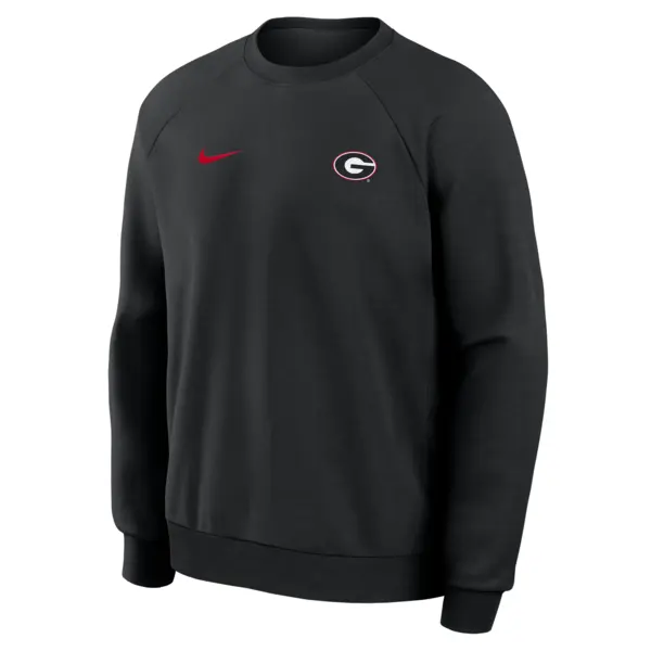 Nike Georgia Premium Performance Dri-fit College Pullover Crew - Black