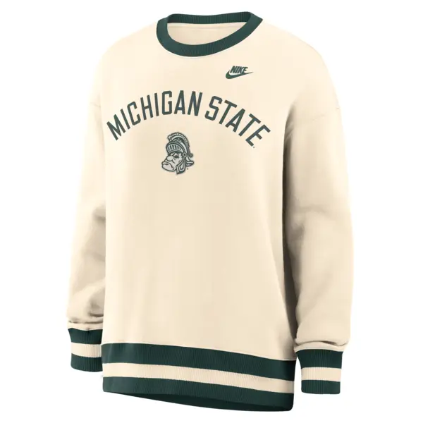 Nike Michigan State Legacy College Oversized Pullover Crew