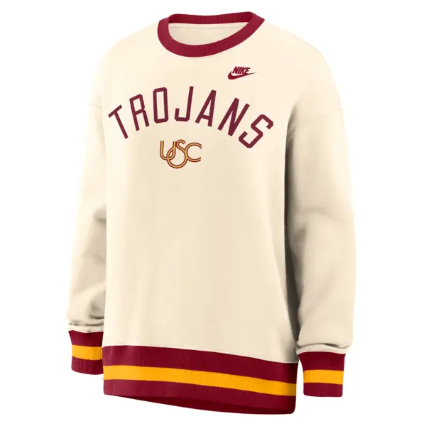Nike Usc Legacy College Oversized Pullover Crew - Brown