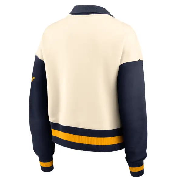 Nike West Virginia Legacy Cropped 1/4-zip Crew