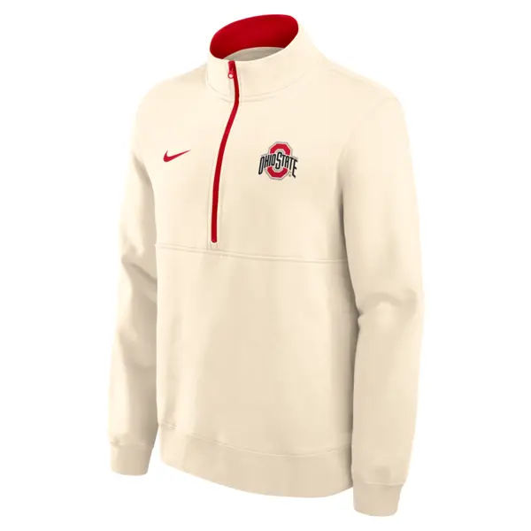 Nike Ohio State Primetime Primary Logo College 1/2-zip Crew