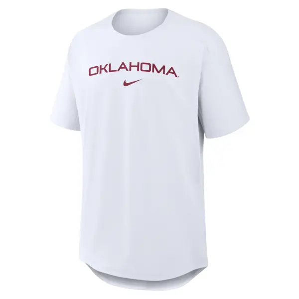 Nike Oklahoma Premium Performance Golf Club College Top - White