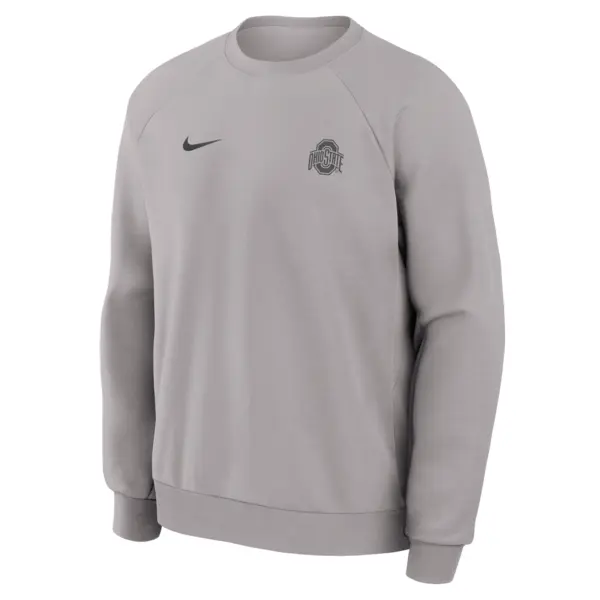 Nike Ohio State Premium Performance Dri-fit College Pullover Crew - Grey