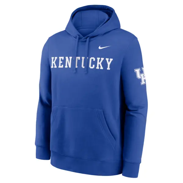 Nike Kentucky Sideline Club College Pullover Hoodie - Blue