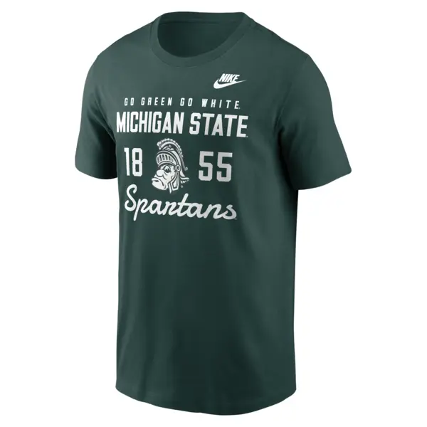 Nike Michigan State Legacy Stacked Est College T-shirt - Green