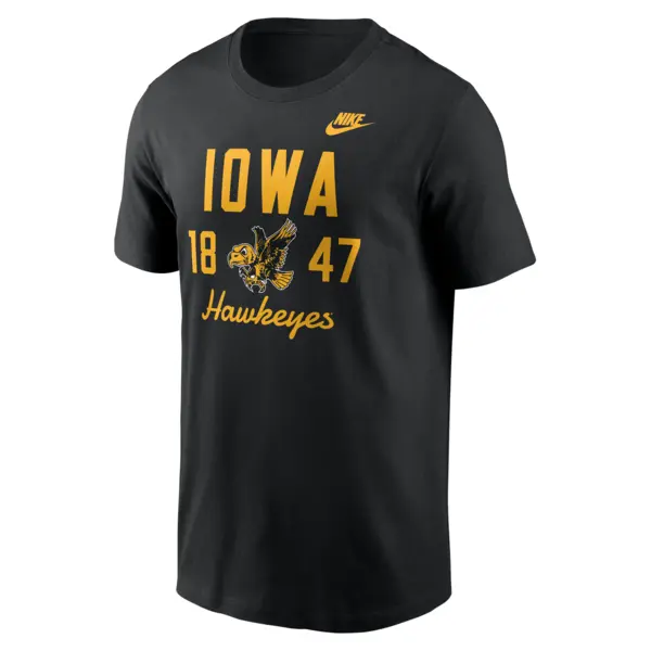 Nike Iowa Legacy Stacked Est College T-shirt - Black