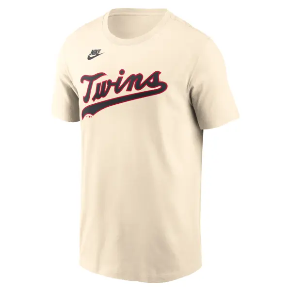 Nike Minnesota Twins 2026 Mlb At Field Of Dreams Wordmark Mlb T-shirt - Brown