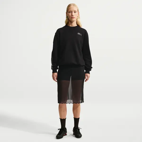 Nike Studio Fleece Weight "graphic Pack Athletic Department" Crew