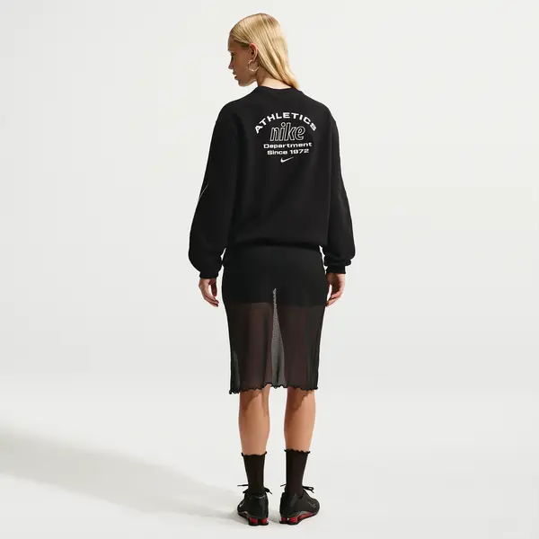 Nike Studio Fleece Weight "graphic Pack Athletic Department" Crew