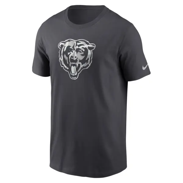 Nike Chicago Bears Fractal Logo Nfl T-shirt - Grey