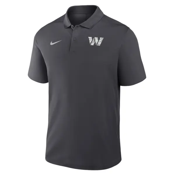 Nike Washington Commanders Fractal Logo Victory Dri-fit Nfl Polo - Grey