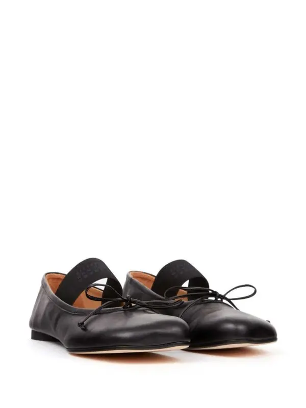 MAISON MARGIELA Calfskin Ballet Flats With Anatomic Numbers Motif