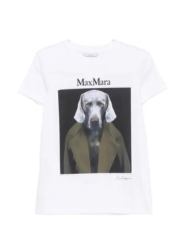 Max Mara Calca Print Short-sleeve T-shirt