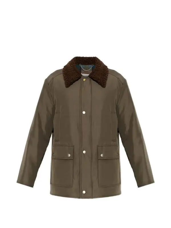 MAISON MARGIELA Jacket With Shearling Collar And Flap Pockets