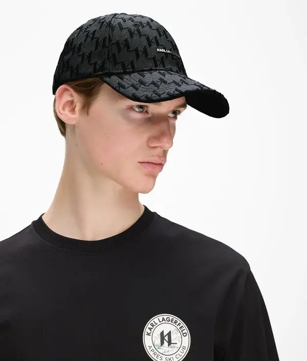 Karl Lagerfeld K/monogram Jacquard Baseball Cap
