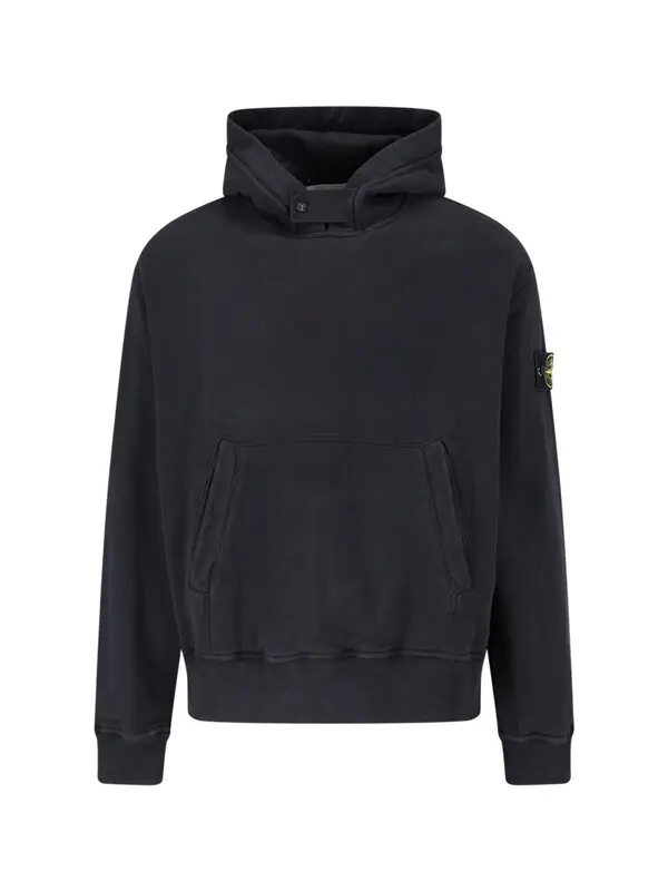 Stone Island Compass Hoodie - Black