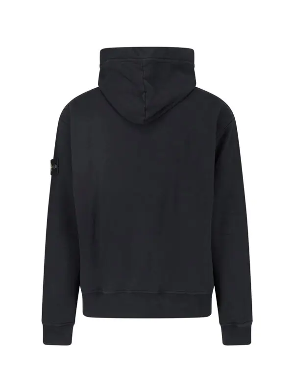 Stone Island Compass Hoodie - Black
