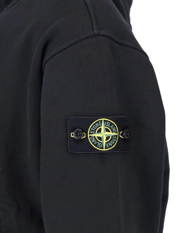 Stone Island Compass Hoodie - Black