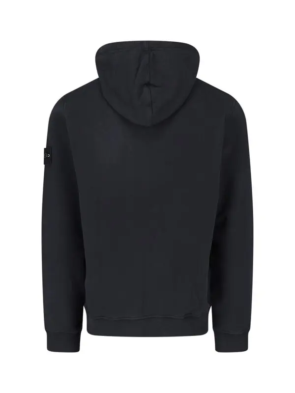 Stone Island Compass Hoodie - Black