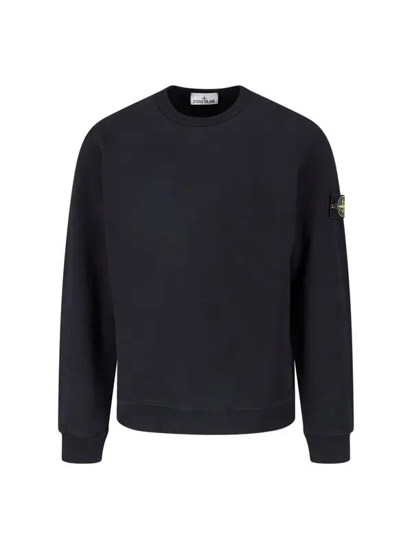 Stone Island Compass" Logo Sweatshirt - Black