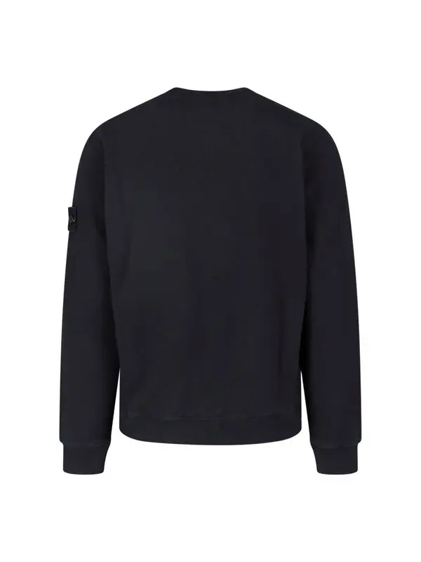 Stone Island Compass" Logo Sweatshirt - Black