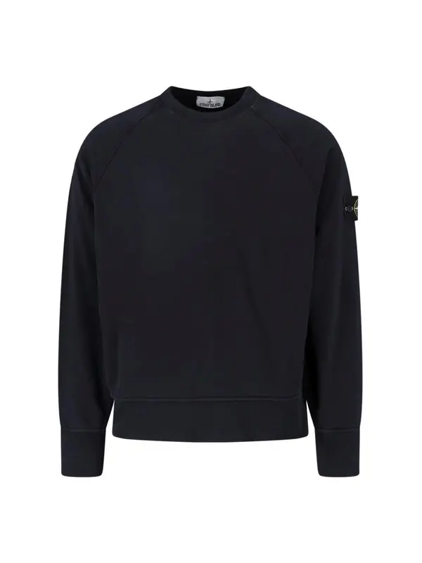 Stone Island Compass" Logo Sweatshirt - Deep Indigo