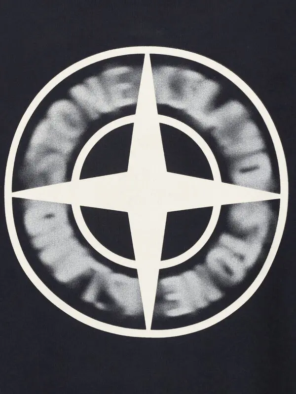 Stone Island Compass" Logo Sweatshirt - Black