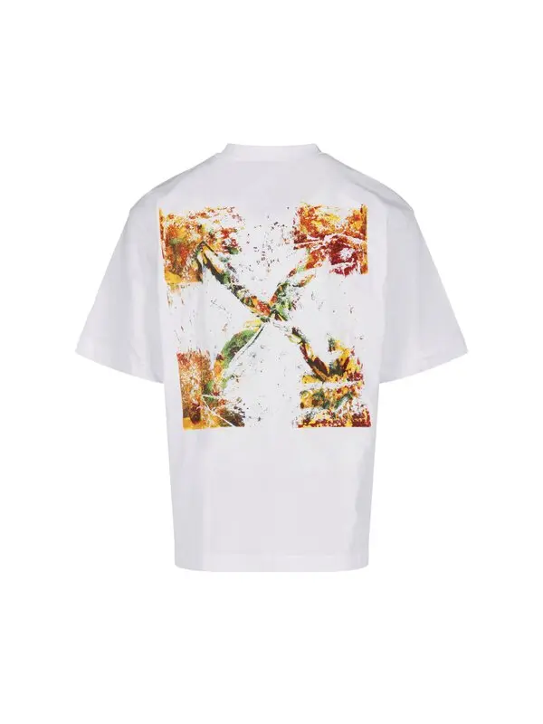 Off-White T-shirt "spices Arrow Skate - White