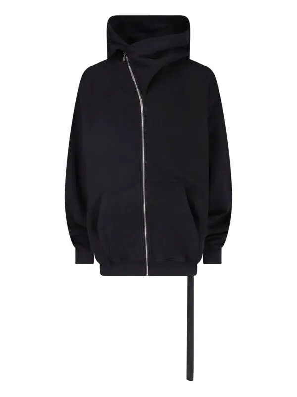 Rick Owens Zip Hoodie "mountain - Black
