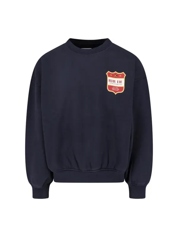Rhude Filatro Crest Long Sleeve Sweatshirt