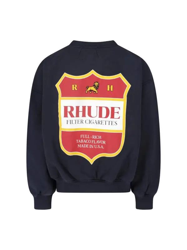 Rhude Filatro Crest Long Sleeve Sweatshirt