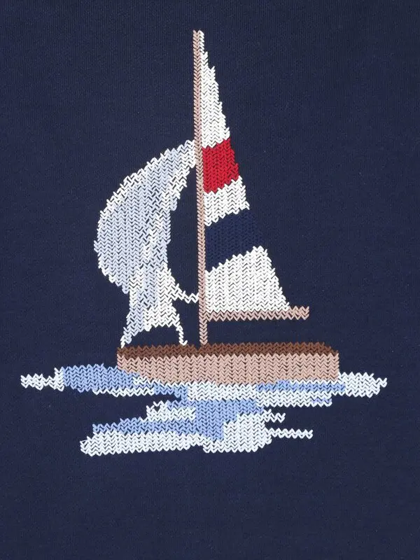 Thom Browne Cardigan "4-bar Boat