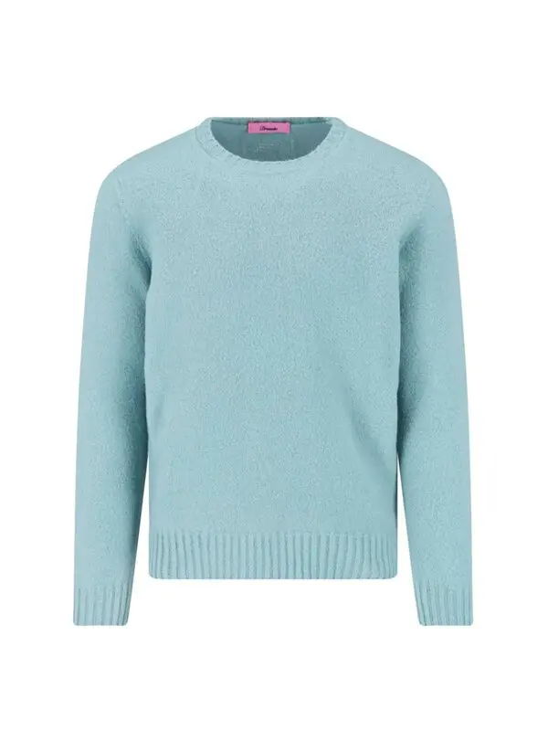 DRUMOHR Lambswool Crew Neck Sweater - Light Blue