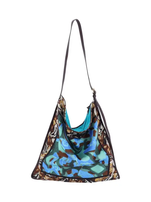 Dries Van Noten Large Shoulder Bag "scarf