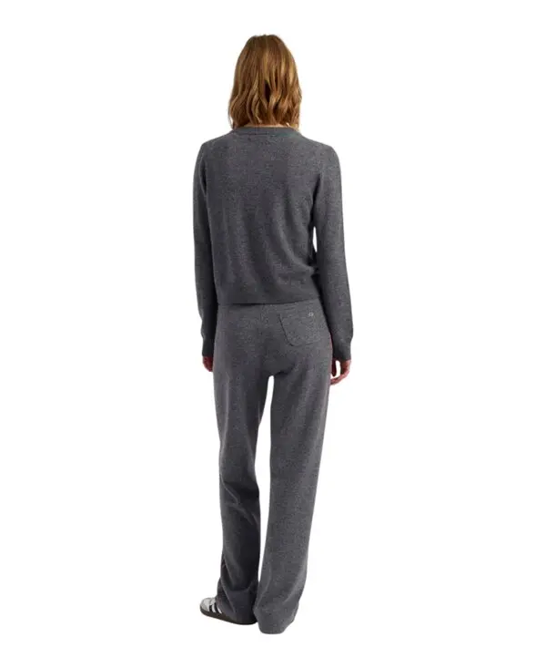 Chinti & Parker Wool-cashmere Snoopy Peep Cardigan - Grey
